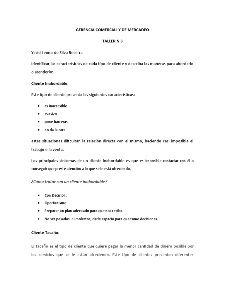TALLER N 3. Yesid Silva | PDF