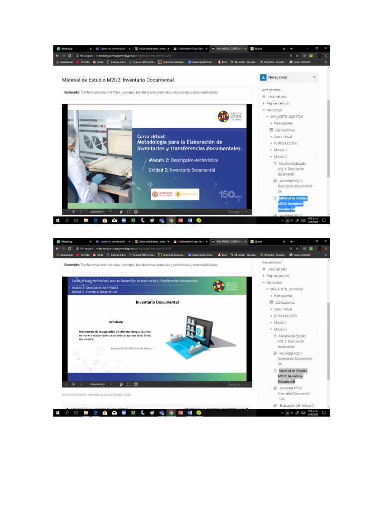 Material de Estudio M2U2 Inventario Documental | PDF