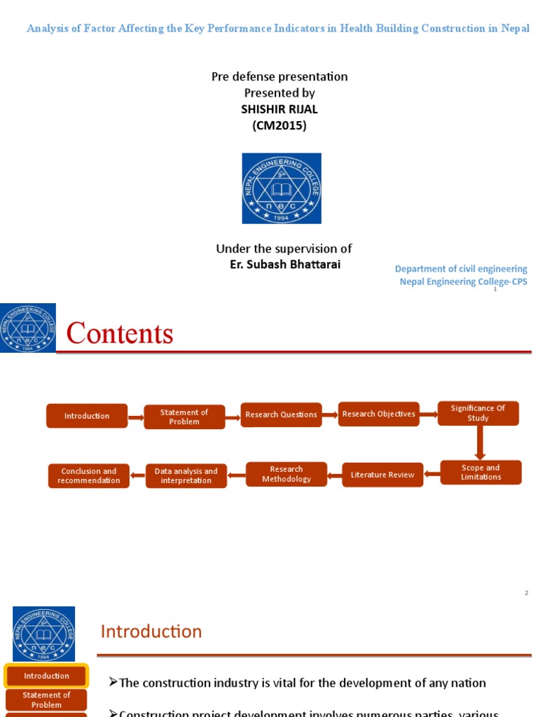 Pre Defense Presentation Presented By: Shishir Rijal (CM2015) | PDF ...