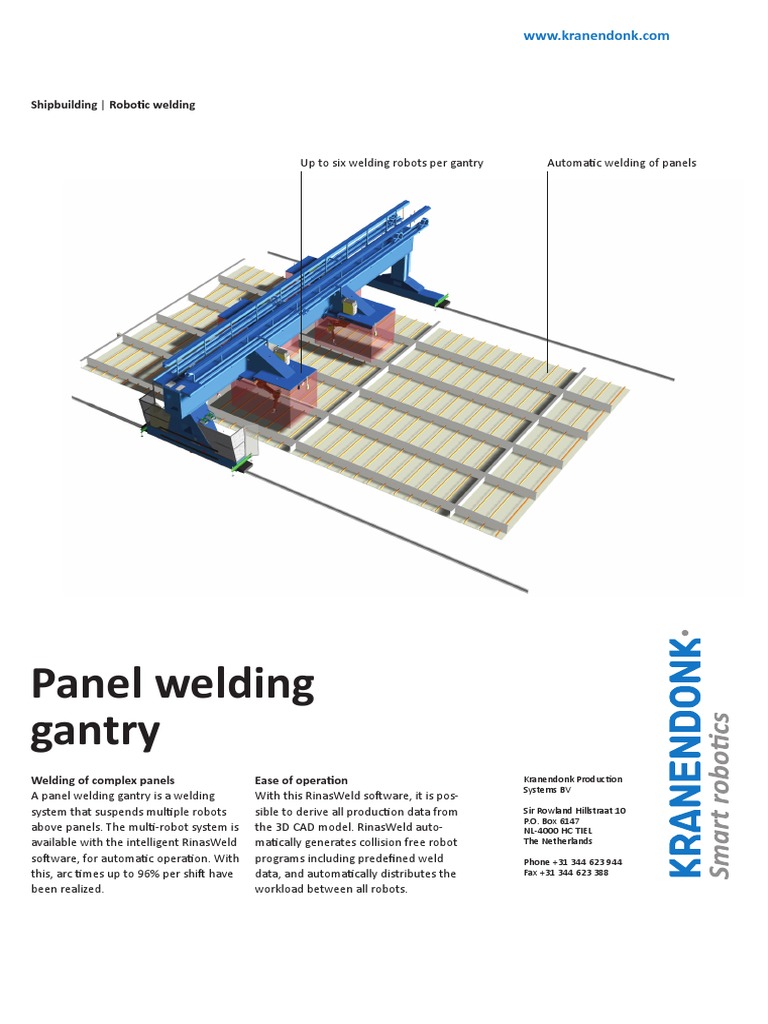 Panel Welding Gantry