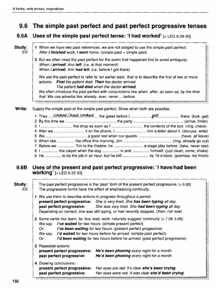 Past Perfect and Progressive | PDF