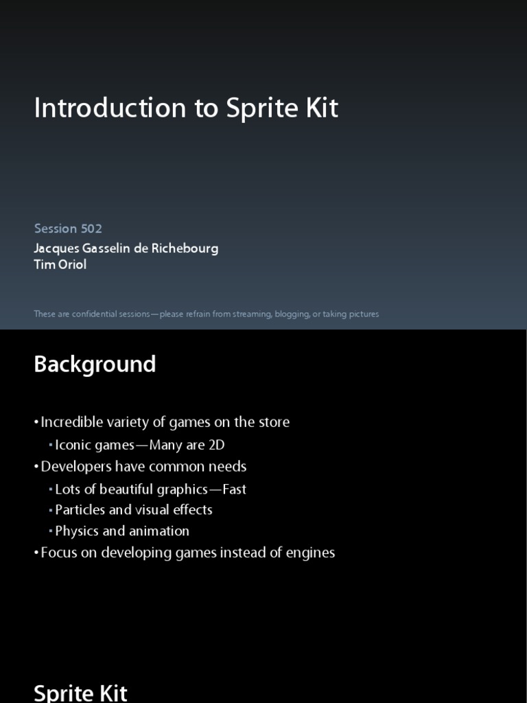 Sprite Kit for Game Developers | PDF | Computer Graphics | Graphics