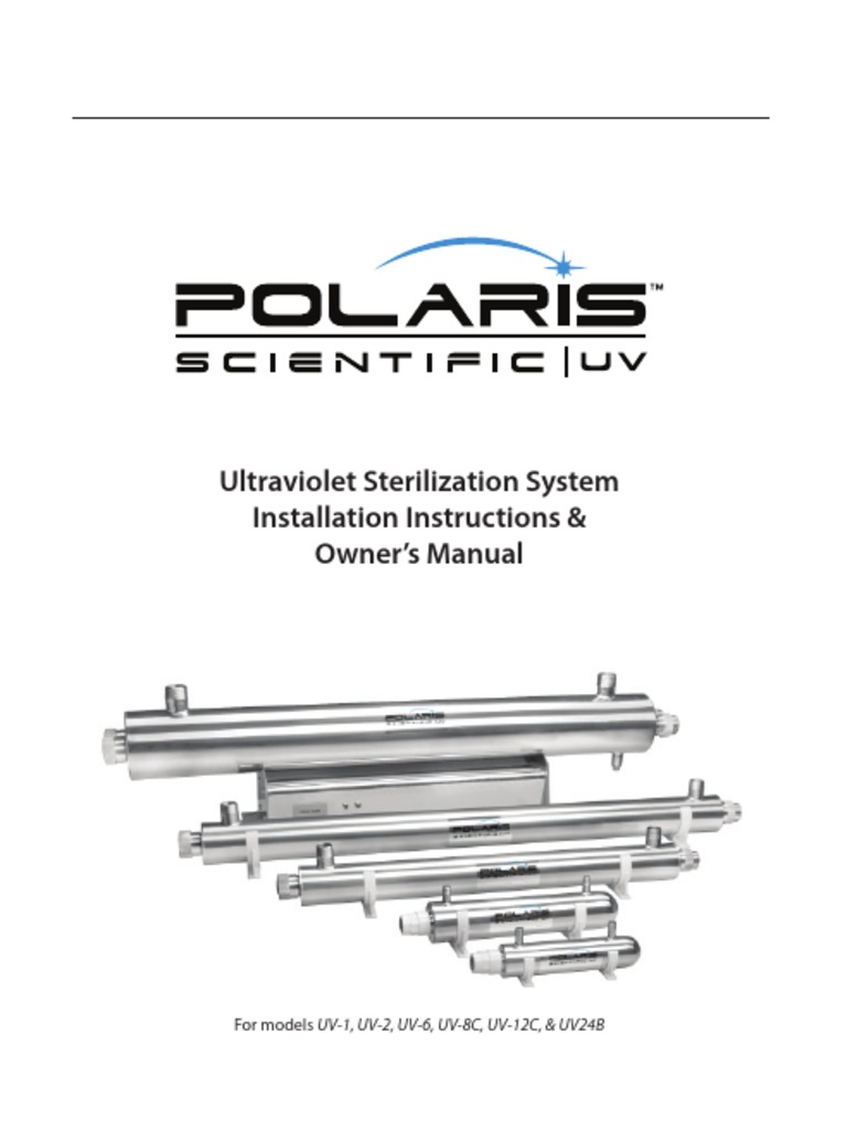 Ultraviolet Sterilization System Installation Instructions & Owner's ...