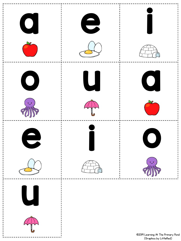 Short Vowel Craft Stick Puppets PDF | PDF