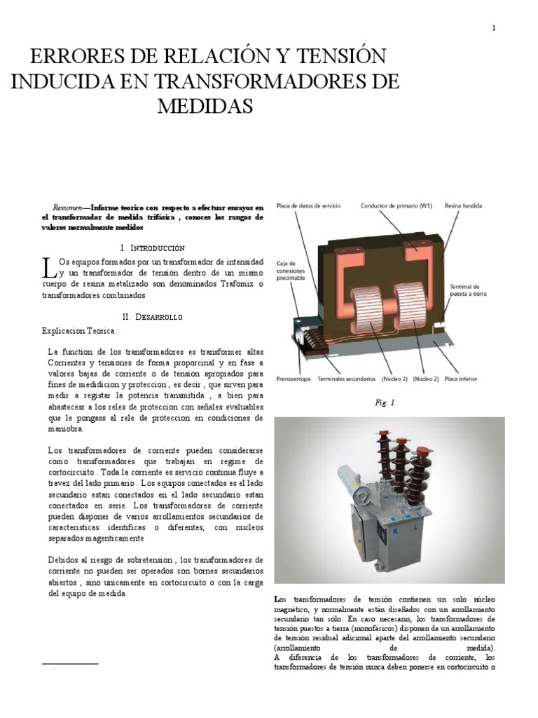 Medidas 2 Trafomix | PDF | Transformador | Corriente eléctrica