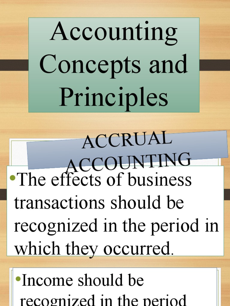 Accounting Concepts and Principles | Download Free PDF | International ...