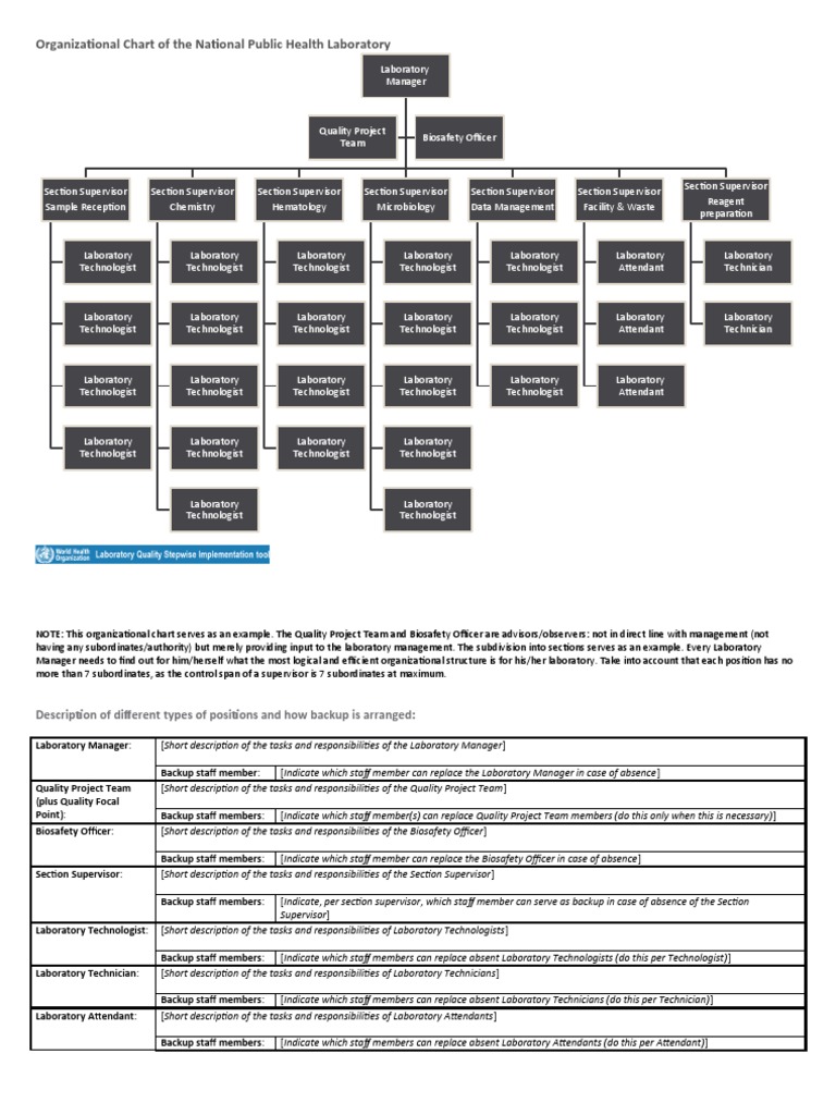 Template Organizational Chart B - 0 | PDF | Laboratories | Science