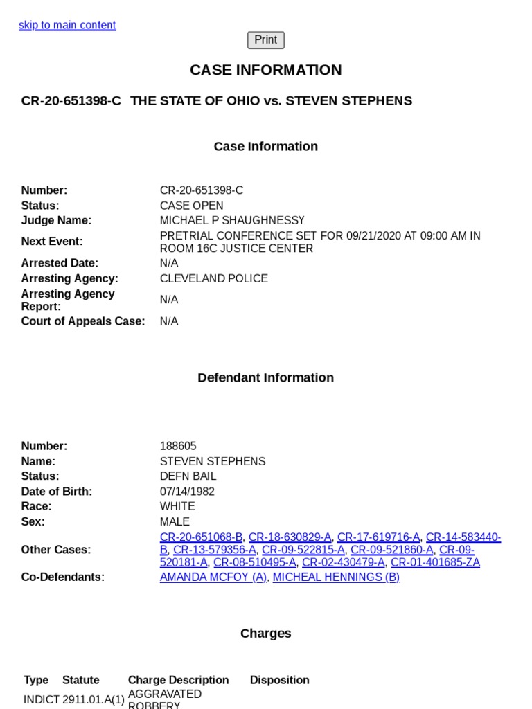 Criminal Case Summary Page | PDF | Bail | Criminal Justice