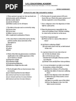 Class 10 Science Pyq CH 10 The Human Eye and The Colourful World | PDF | Rainbow | Eye