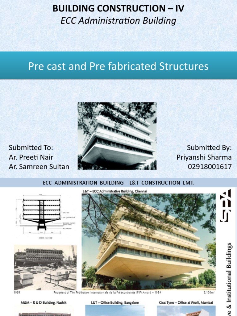 BMCT Submission 1 - Precast Building | PDF | Precast Concrete | Wall