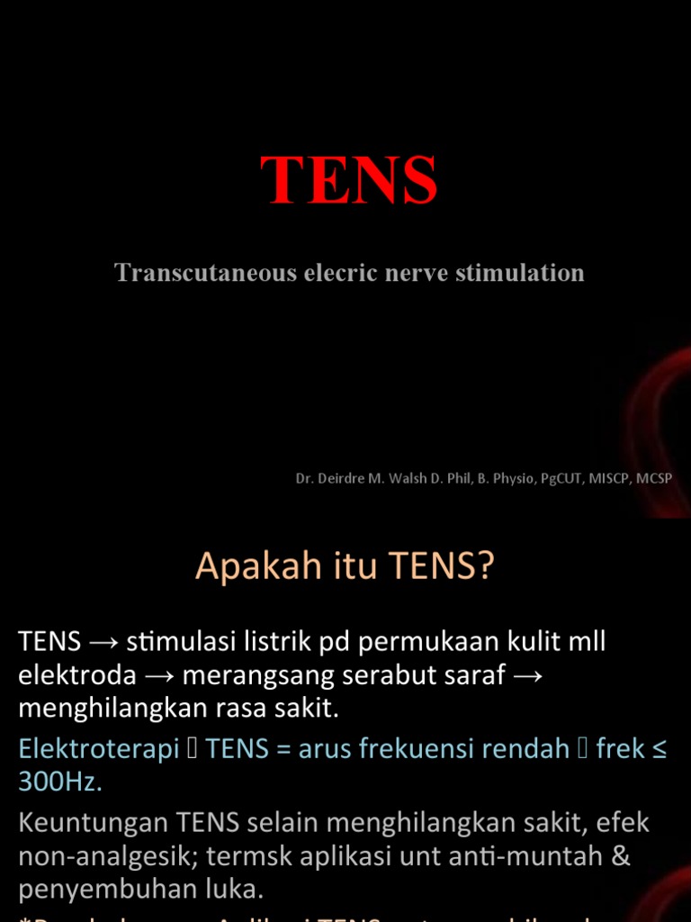 01 TENS Protocol | PDF