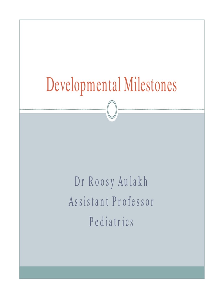 Developmental Milestones Overview | PDF | Psychological Concepts ...