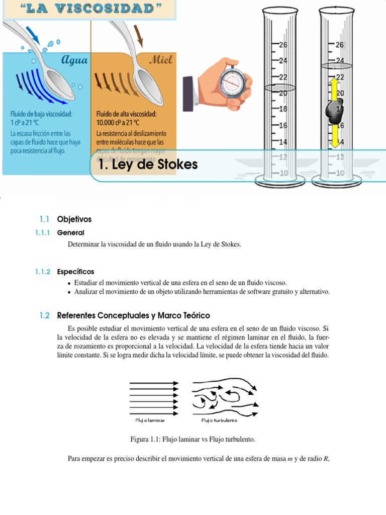 Ley de Stokes | PDF | Viscosidad | Flujo laminar
