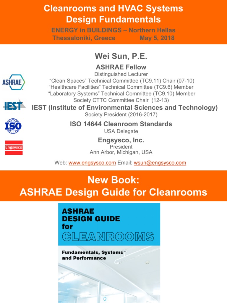 Design Fundamentals for Cleanrooms and HVAC Systems: Achieving Energy ...