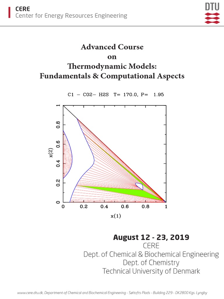 Advanced Course On Thermodynamic Models: Fundamentals & Computational ...