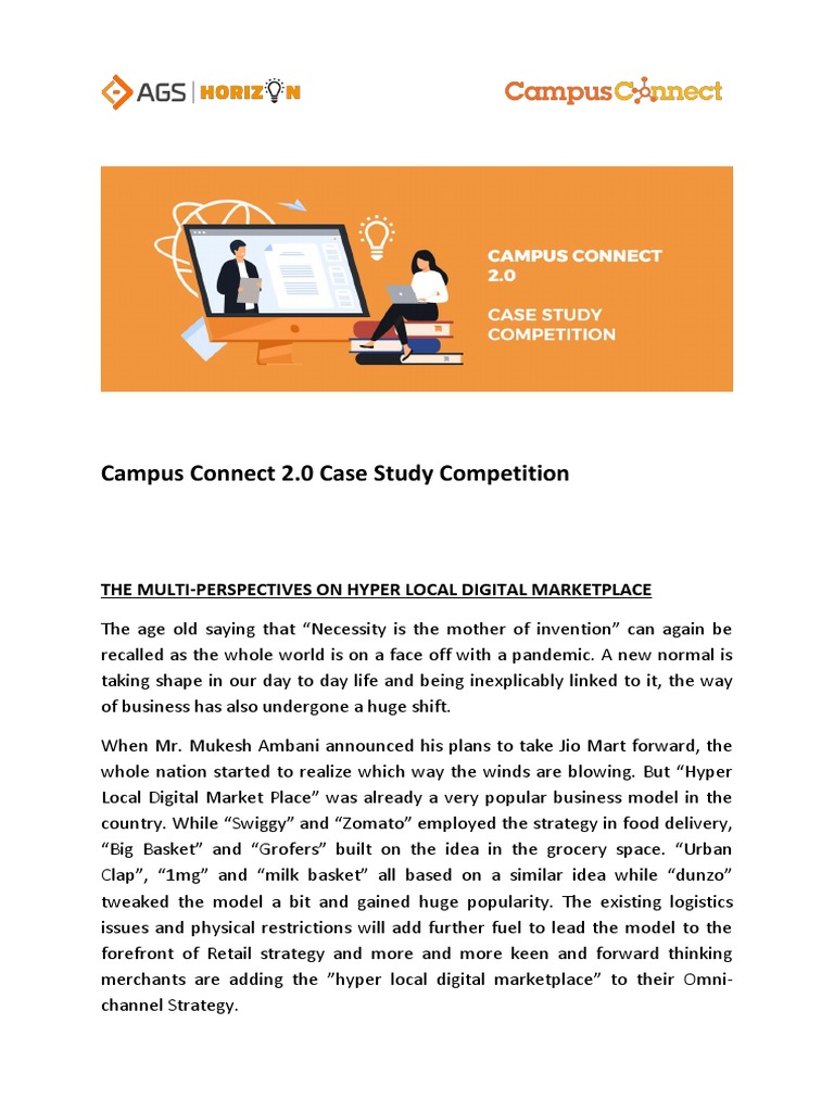 Campus Connect 2.0 Case Study Competition: The Multi-Perspectives On ...