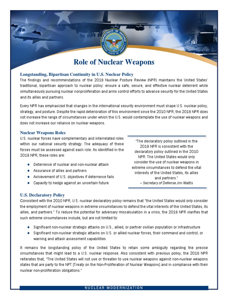 Maintaining a Safe, Secure, and Effective Nuclear Deterrent: An ...