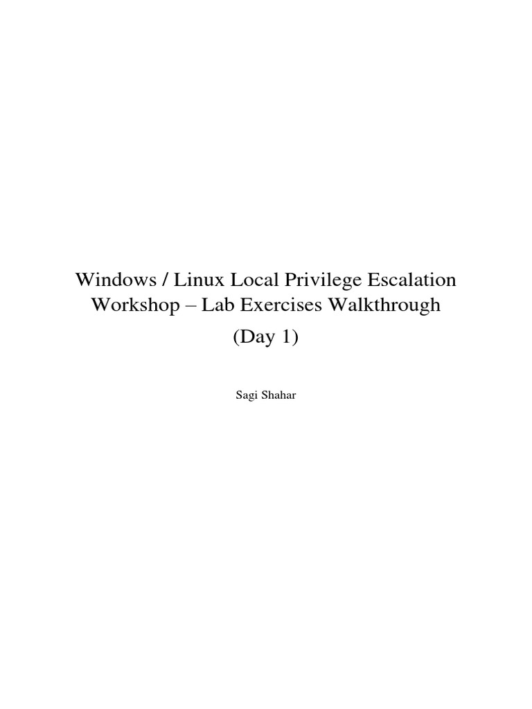 Lab Exercises Walkthrough - Windows PDF | PDF | Windows Registry ...