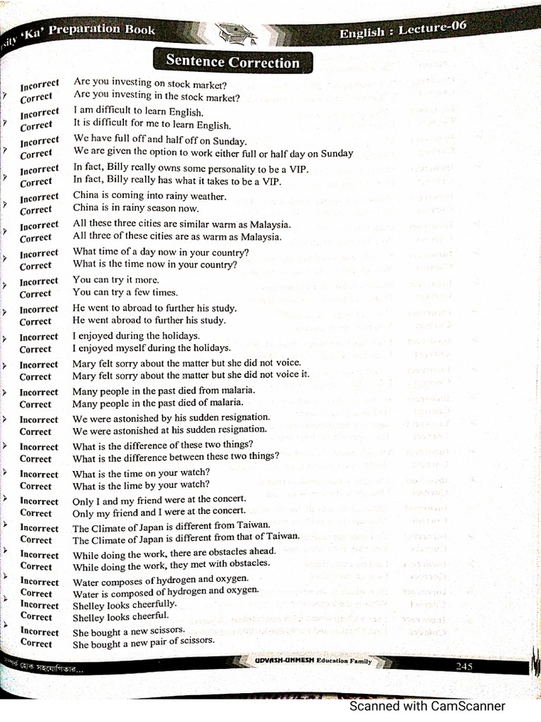 UDVASH: Varsity 'KA' PREPARATION BOOK: English (E-6) 2020 Edition PDF | PDF