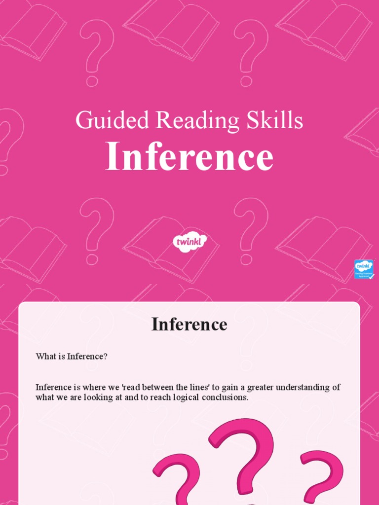 T2 E 2423 Guided Reading Skills Inference PowerPoint - Ver - 1 | PDF ...