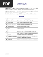 Formatos Sci 201 - 207 - 211. | PDF