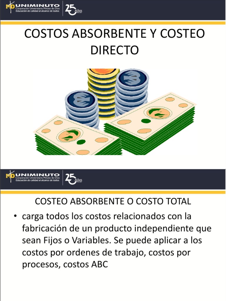 Costeo Directo y Costeo Absorbente Final | PDF | Costo | Presupuesto