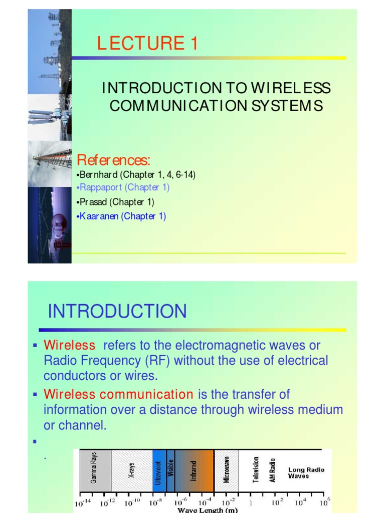 Introduction To Wireless Communication Systems: References | PDF ...