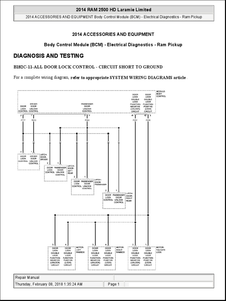 ACCESSORIES AND EQUIPMENT Body Control Module (BCM) - Electrical ...
