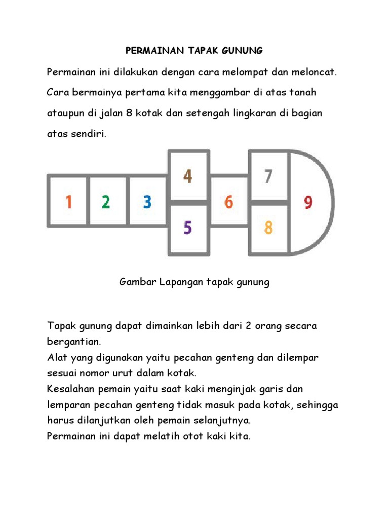 Permainan Tapak Gunung | PDF