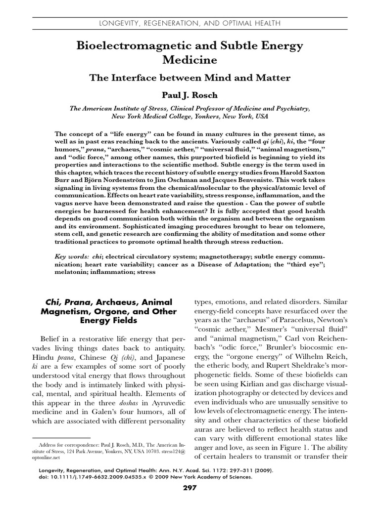 Bioelectromagnetic and Subtle Energy Med | PDF | Heart Rate | Qi