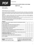 Entrevista Diagnóstica CRAFFT para Adolescentes | PDF