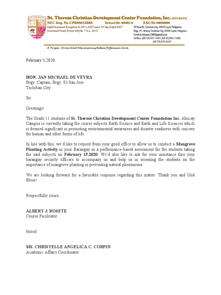 Letter of Request | PDF