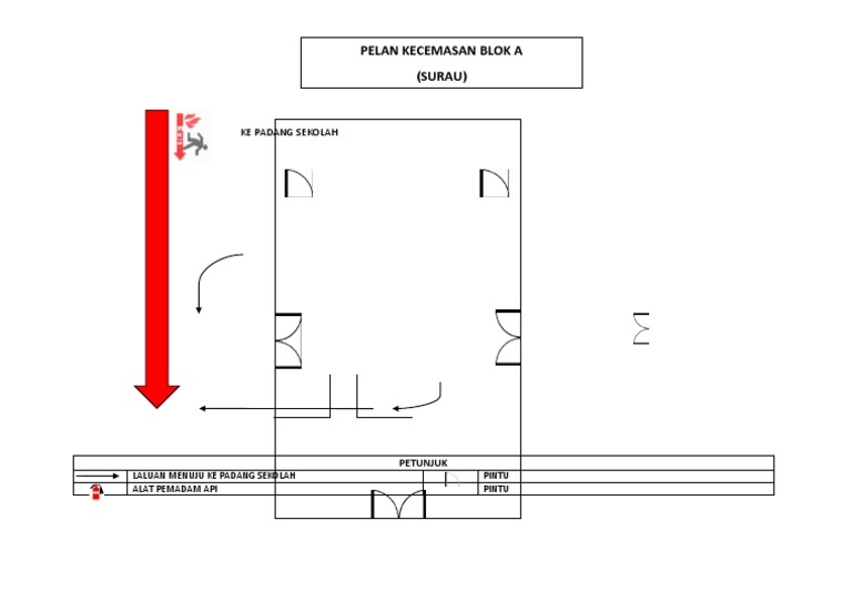 Pelan Blok A - Surau | PDF