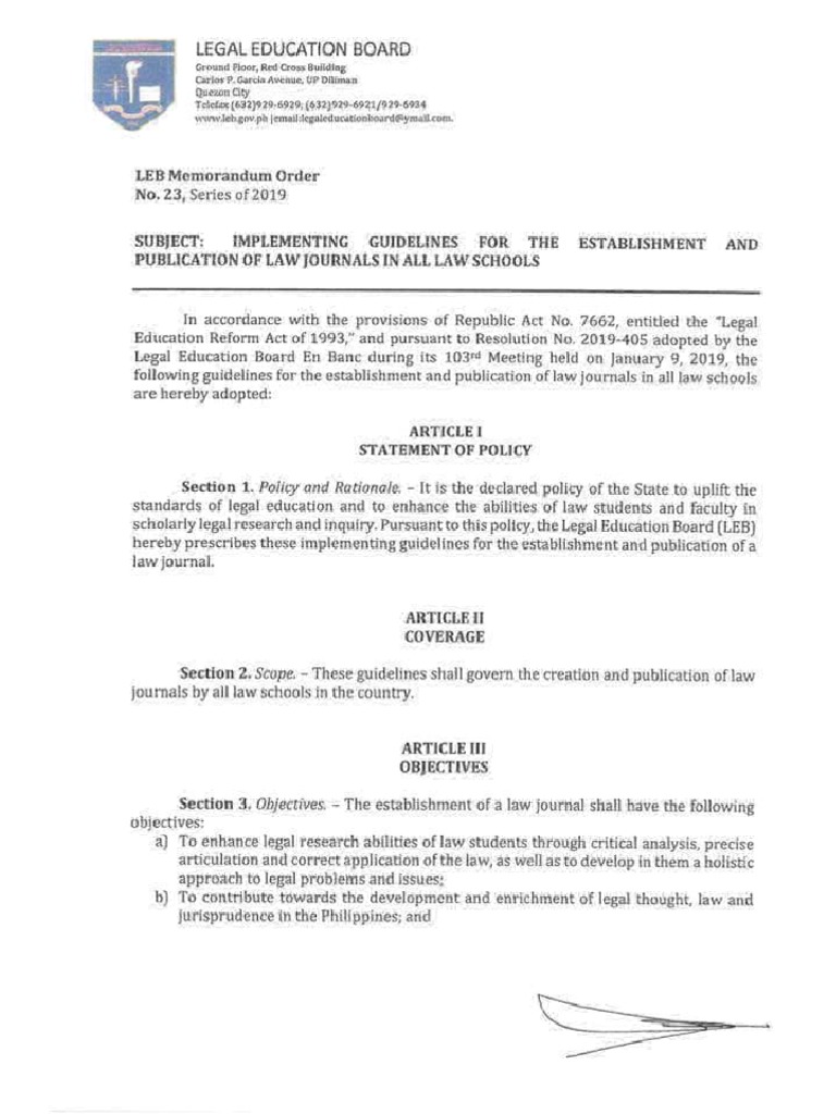Leb Memo | PDF