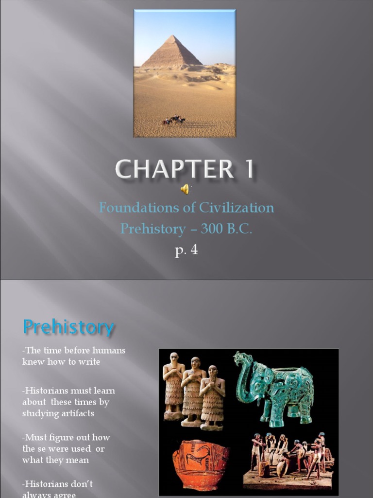 Foundations of Civilization Prehistory - 300 B.C | PDF | Stone Age ...