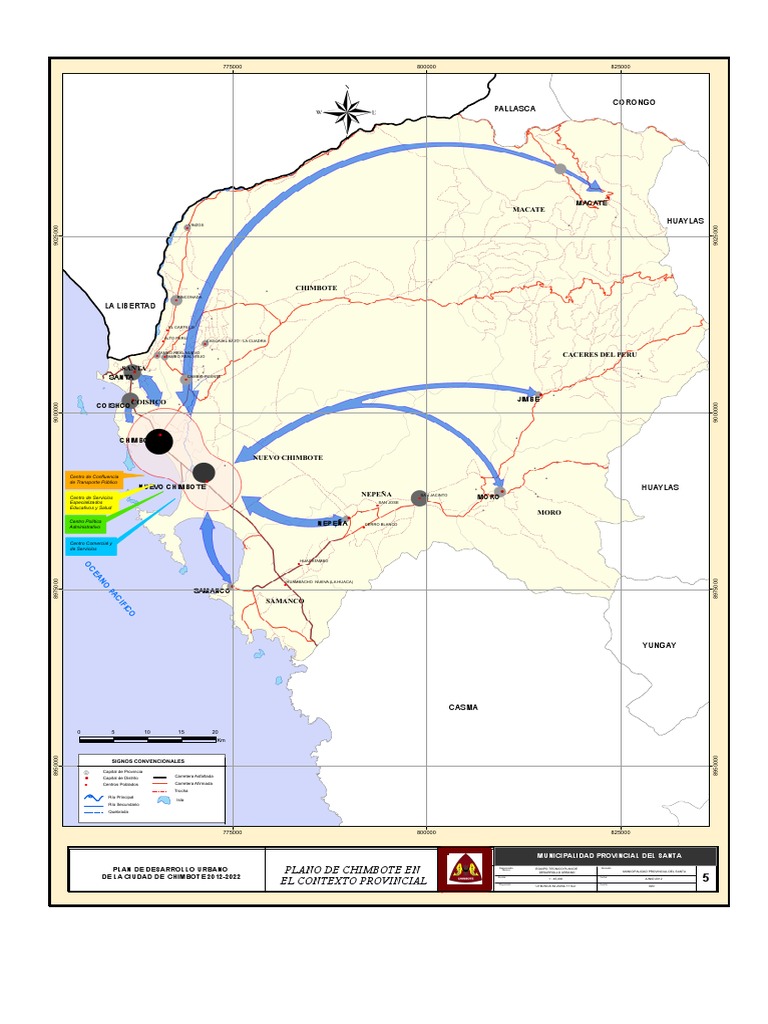 5 Plano de Chimbote en El Contexto Provincial | PDF | Transporte ...