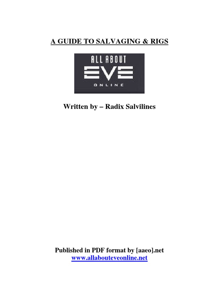 A Guide To Salvaging | PDF | Cruiser | Ships