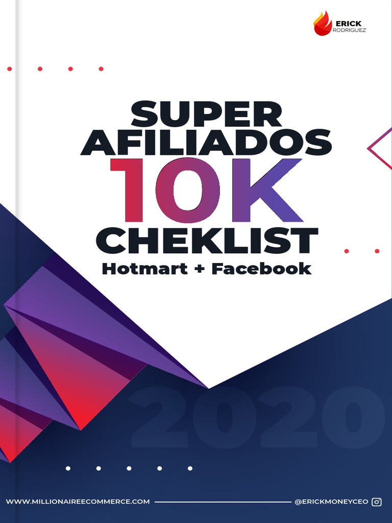 Super Afiliados 10K Check List | PDF | Facebook | Informática