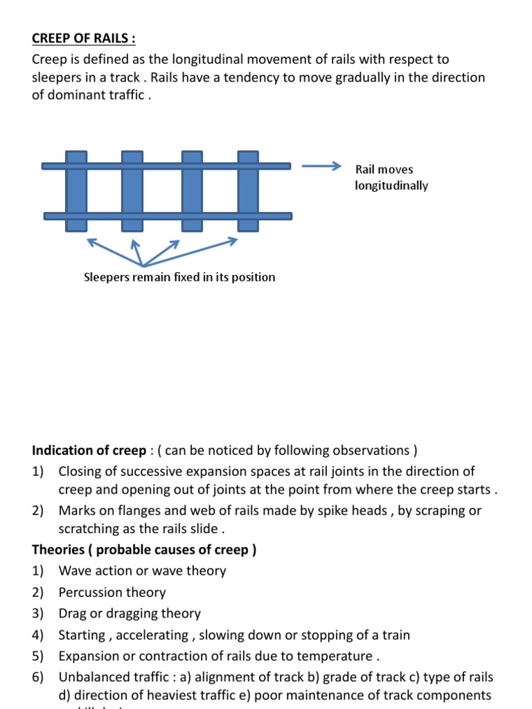 Creep of Rail, Coning of Wheels PDF | PDF | Track (Rail Transport ...