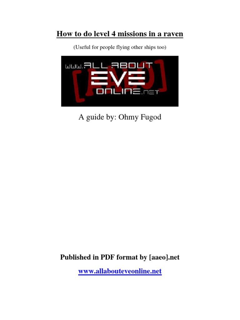 Level 4 Mission Guide for Raven Pilots | PDF | Cruiser | Warships