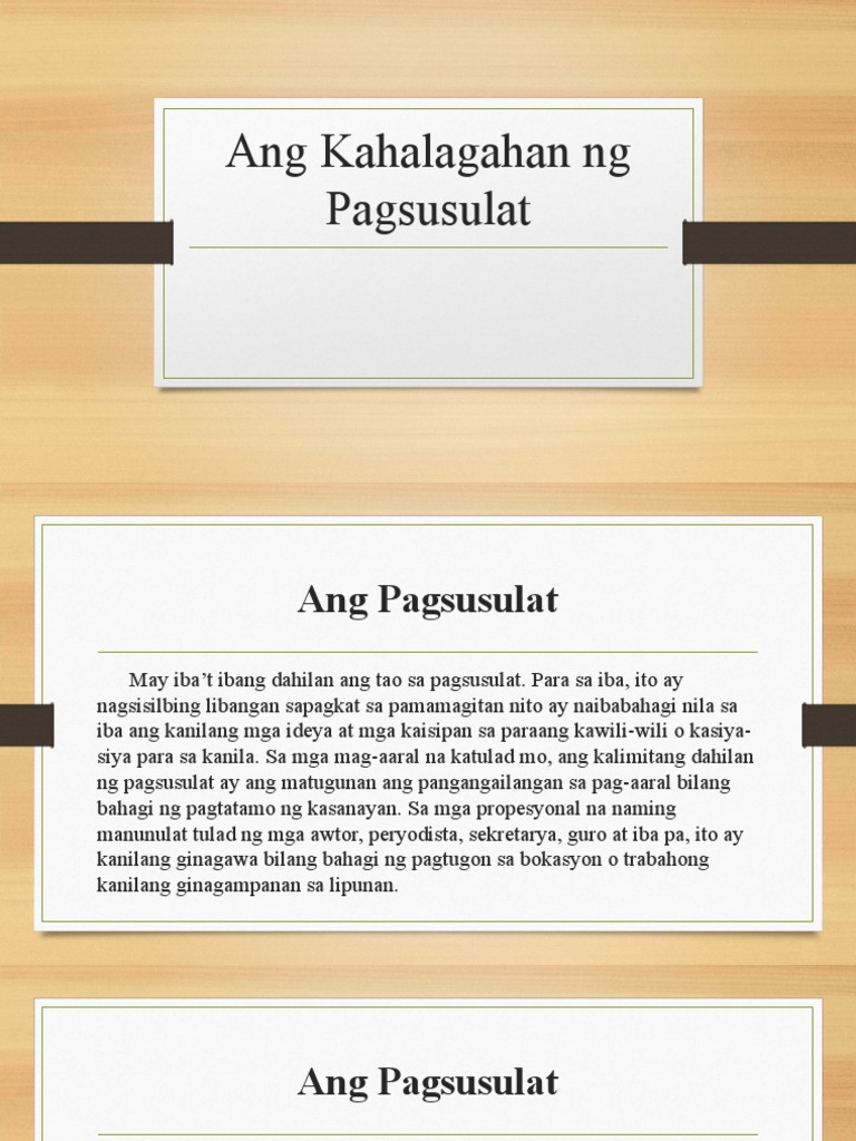 Ang Pagsusulat | PDF