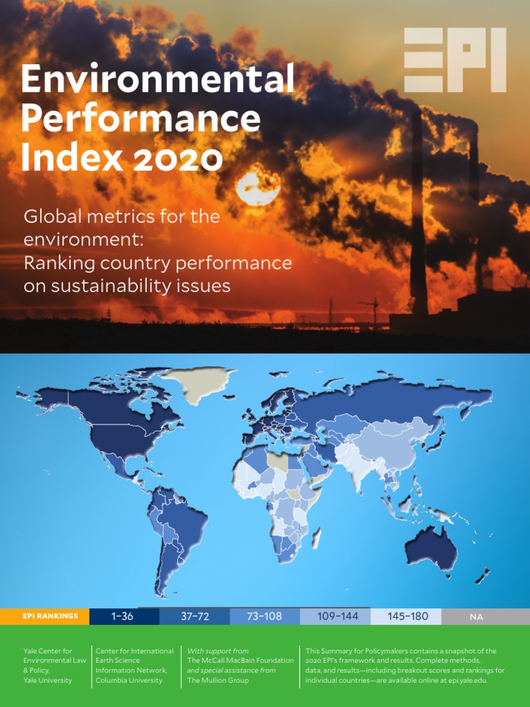 Environmental Performance Index 2020 | PDF | Sustainability | Natural ...