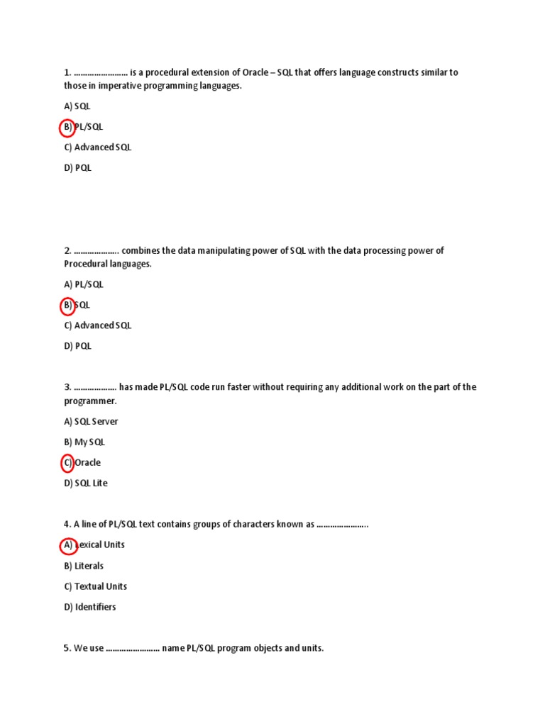 Oracle - PLSQL | PDF | Database Transaction | Pl/Sql