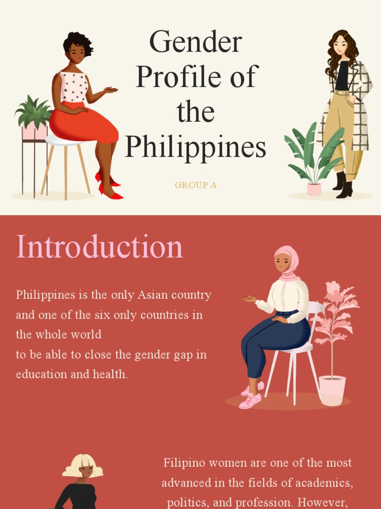 Gender Profile of The Philippines: Group A | PDF | Woman | Philippines