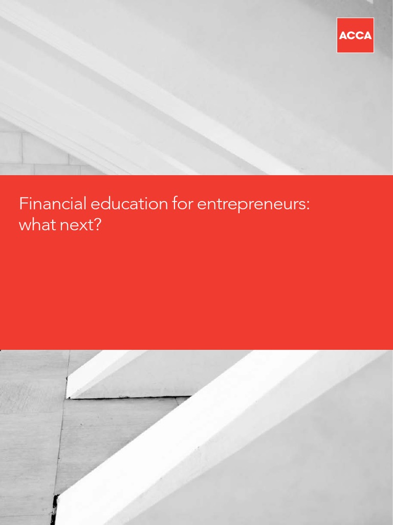 Financial Education For Entrepreneurs: What Next? | PDF | Financial ...
