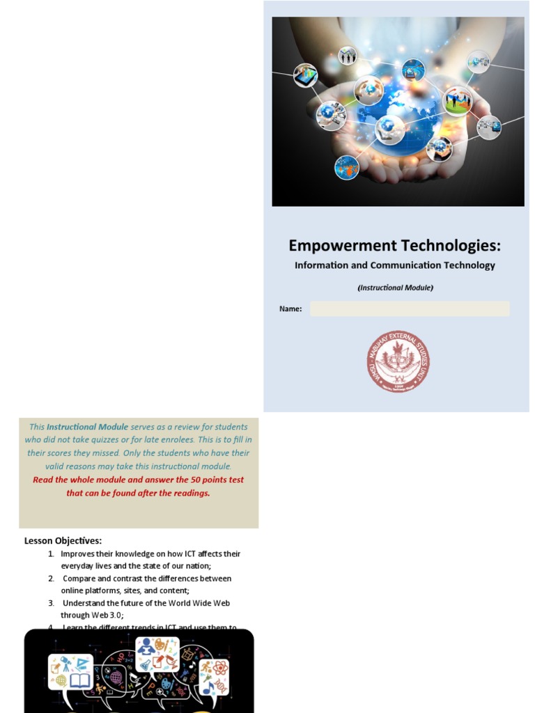 Empowerment Technologies:: Information and Communication Technology ...