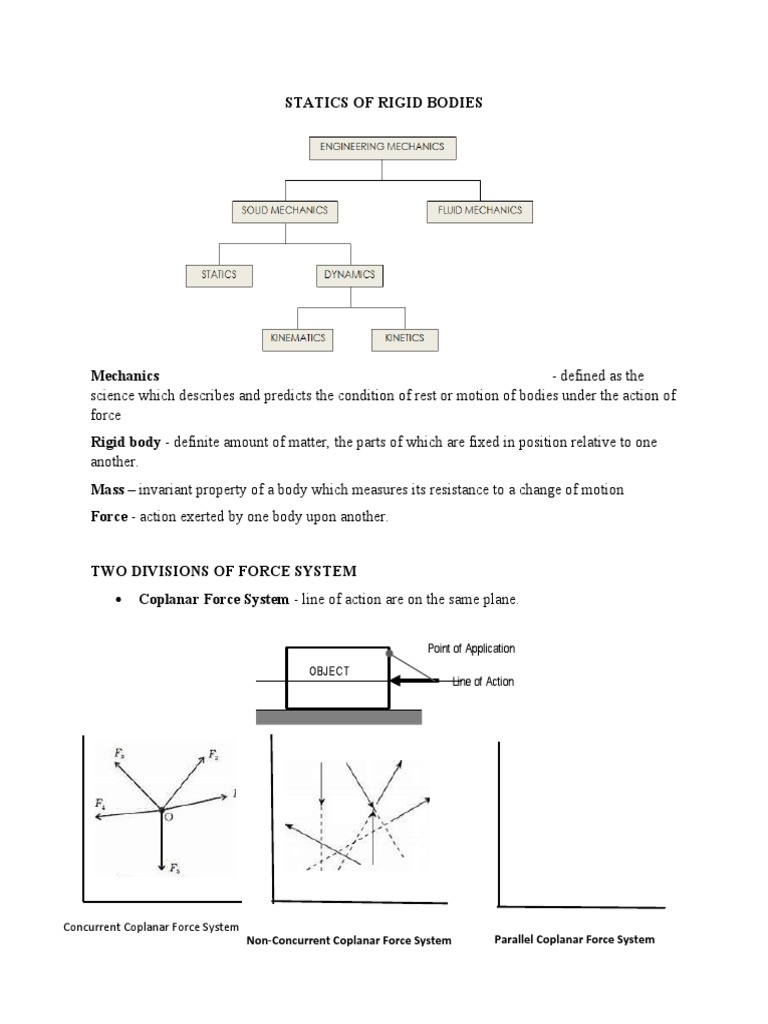 Statics Notes | PDF | Friction | Force
