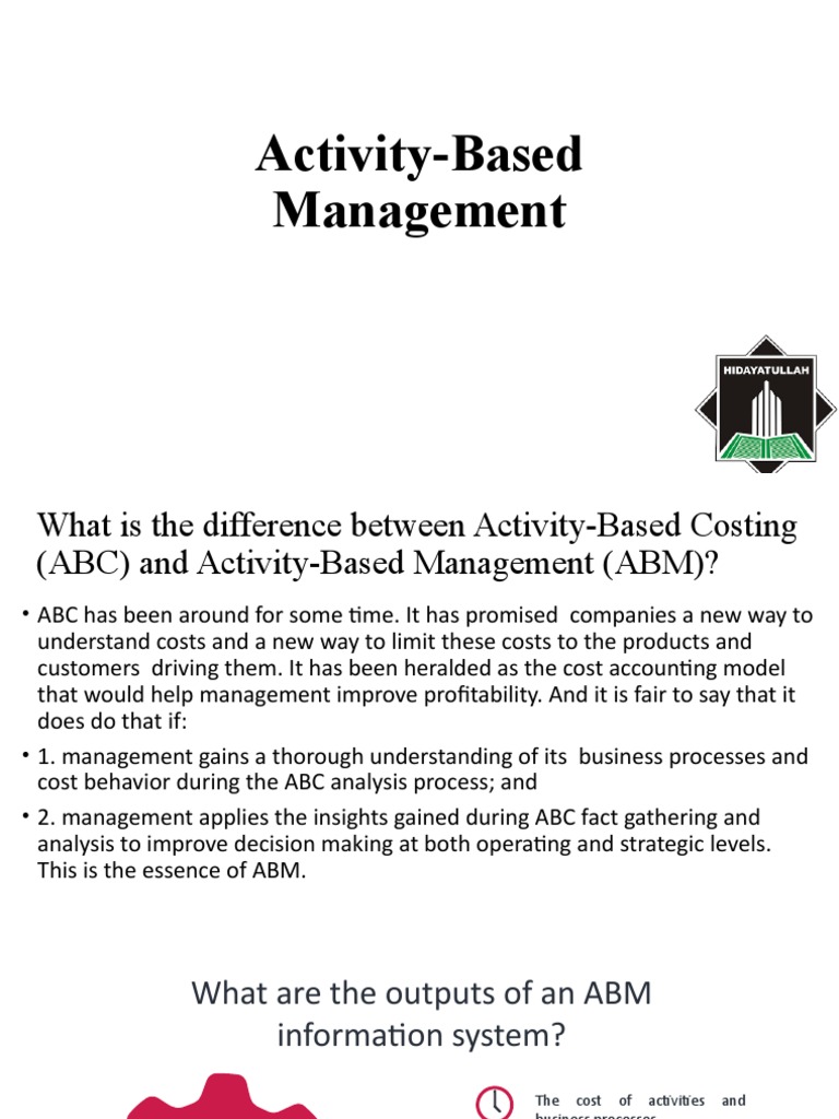 Activity-Based Management | PDF | Benchmarking | Business Process