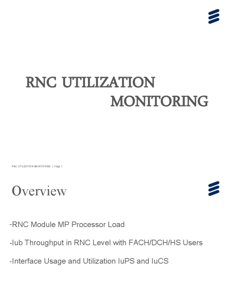 RNC Utilization Monitoring | PDF | Network Architecture | Digital ...