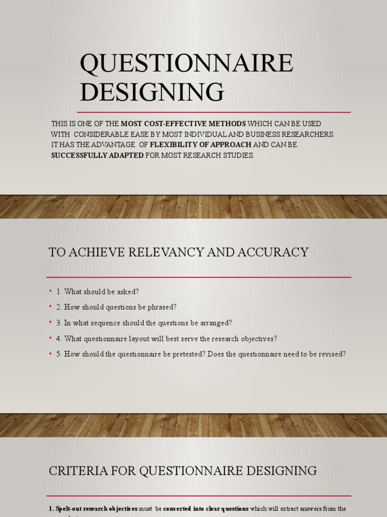 Questionnaire Scale | Download Free PDF | Questionnaire | Survey Methodology
